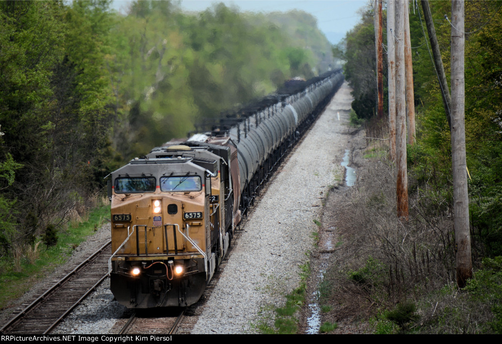 UP 6575 CSX Train K036 Crude Oil Loads